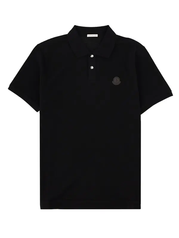 MONCLER Polo Con Patch Logo