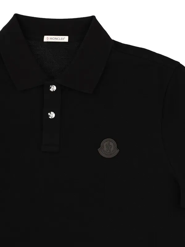 MONCLER Polo Con Patch Logo