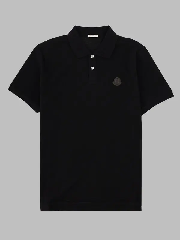 MONCLER Polo Con Patch Logo