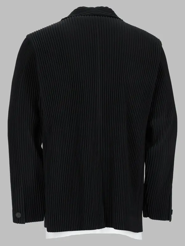 Issey Miyake Giacca Monopetto Plissettata
