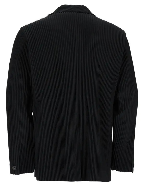 Issey Miyake Giacca Monopetto Plissettata