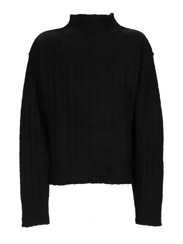 RICK OWENS Maglia "turtle" In Cashmere E Seta