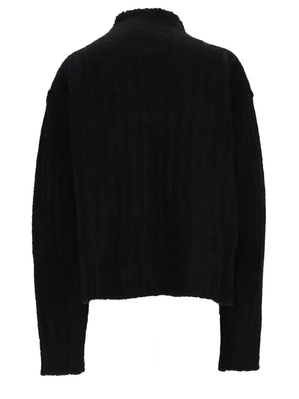 RICK OWENS Maglia "turtle" In Cashmere E Seta