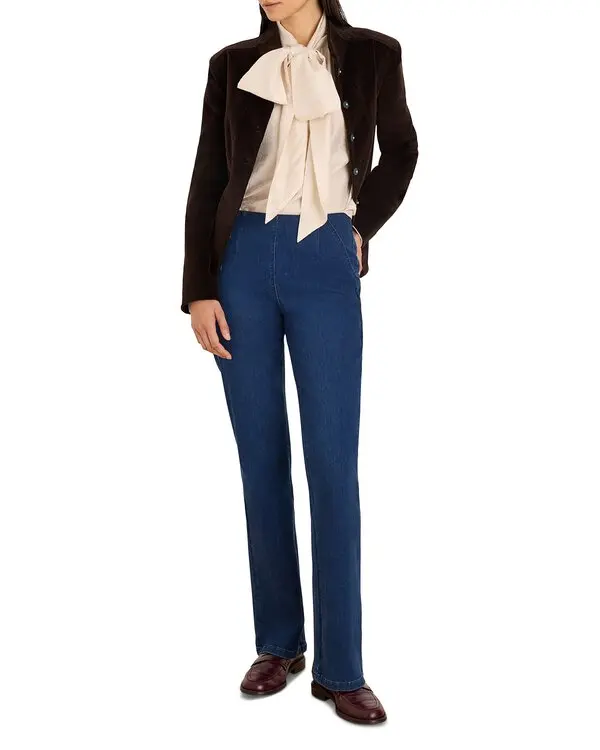 NIC+ZOE Stretch Velvet Riding Jacket