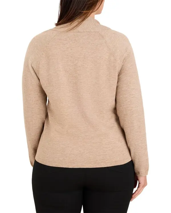 NIC+ZOE Shimmer Cinch Sweater - Alpaca