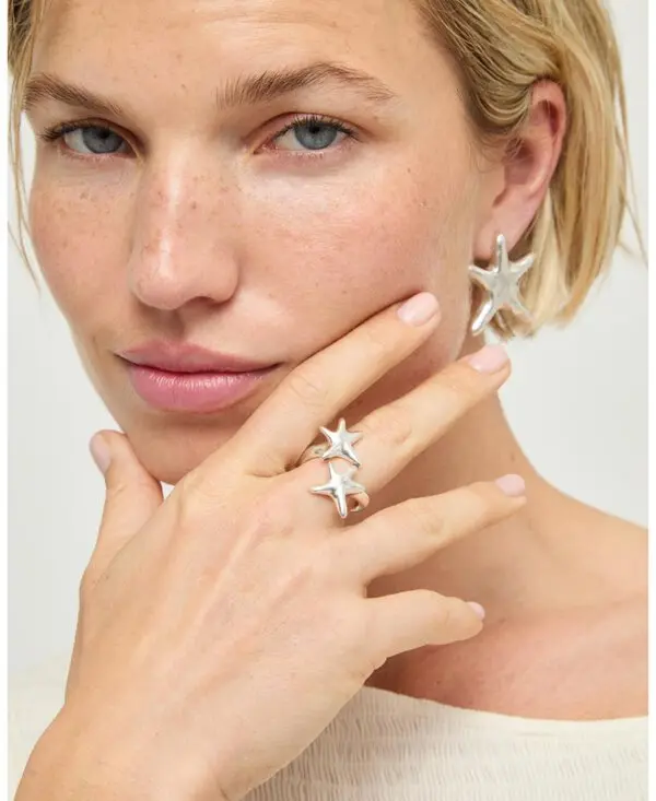 UNODE50 Tone Double Star Ring