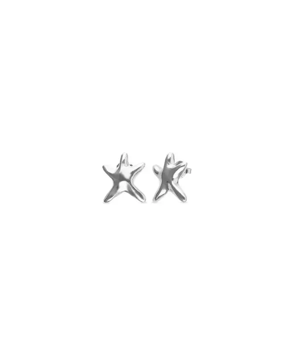 UNODE50 Small Tone Star Earrings