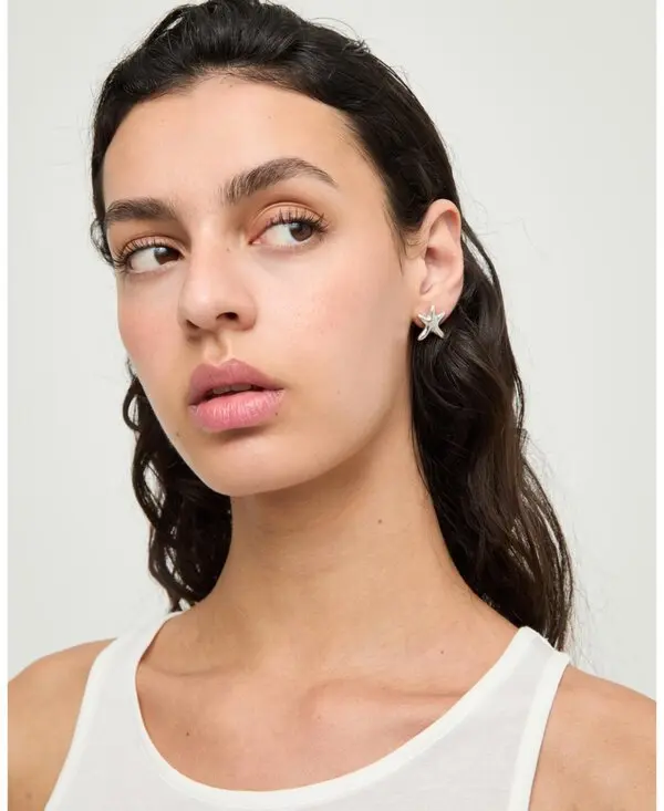 UNODE50 Small Tone Star Earrings