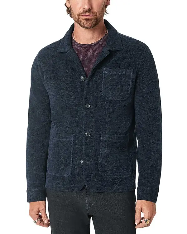 John Varvatos Edmunds Chenille Pocket Jacket - Navy