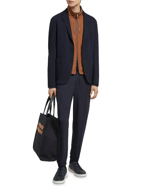 Zegna Slim Fit High Performance Jersey Packaway Blazer