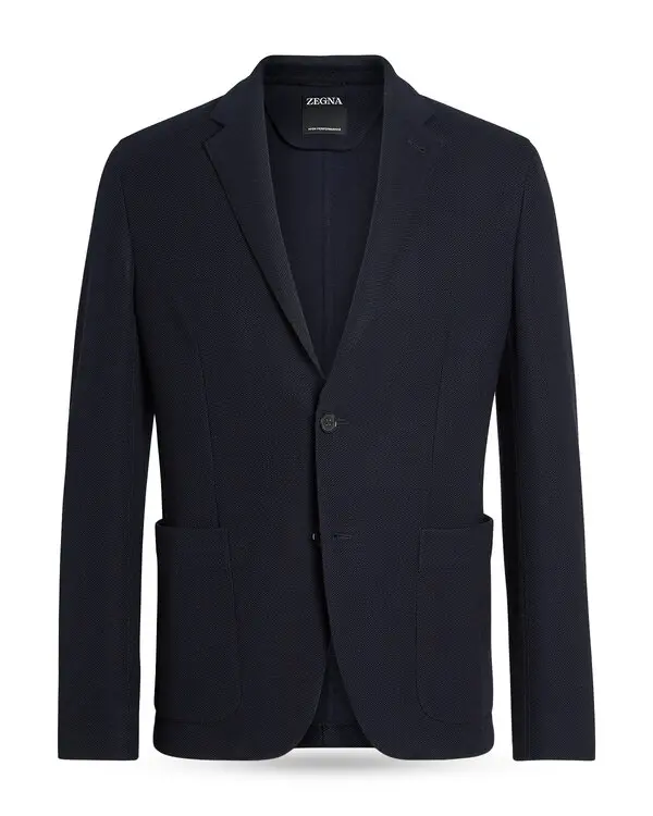 Zegna Slim Fit High Performance Jersey Packaway Blazer