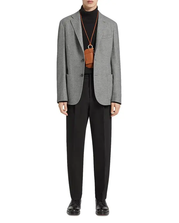 ZEGNA Melange Trofeo Wool & Cashmere Blazer