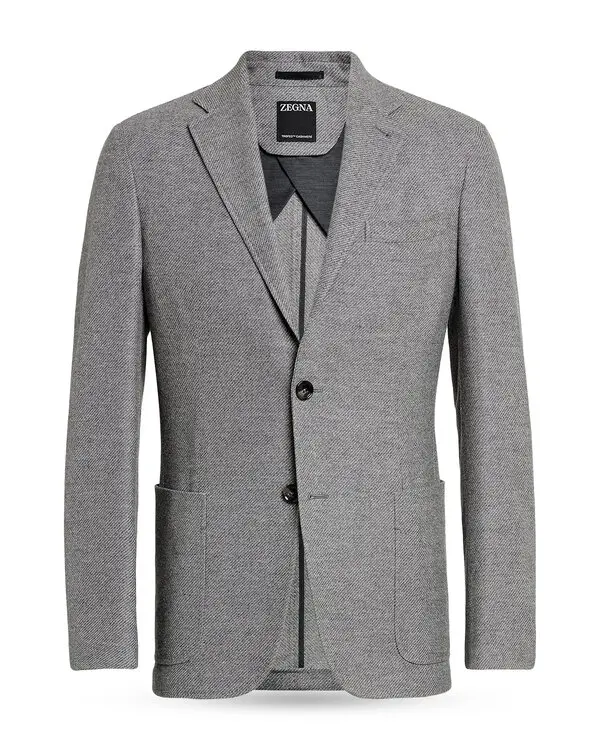 ZEGNA Melange Trofeo Wool & Cashmere Blazer