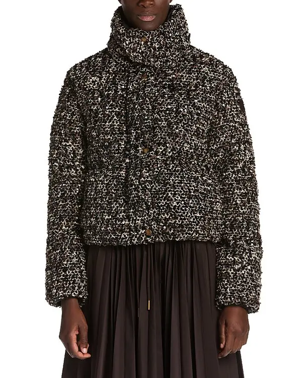 Moncler Poetique Mixed Media Down Jacket