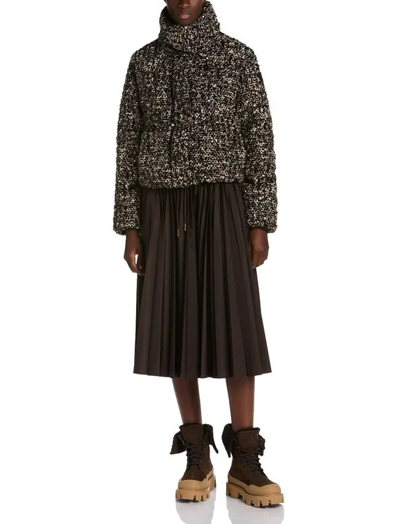 Moncler Poetique Mixed Media Down Jacket