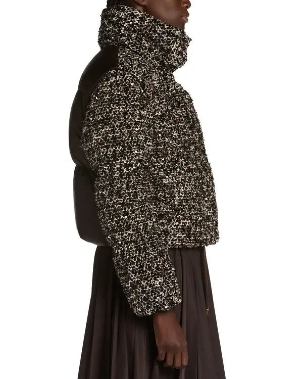 Moncler Poetique Mixed Media Down Jacket