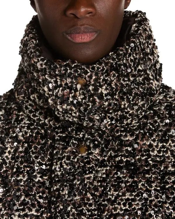 Moncler Poetique Mixed Media Down Jacket