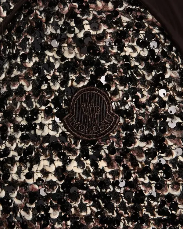 Moncler Poetique Mixed Media Down Jacket
