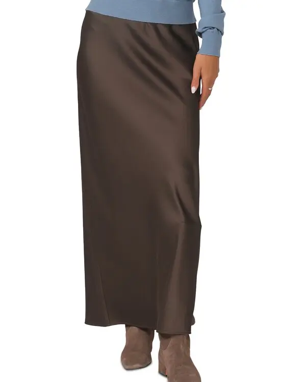 POINT Satin A Line Slip Skirt