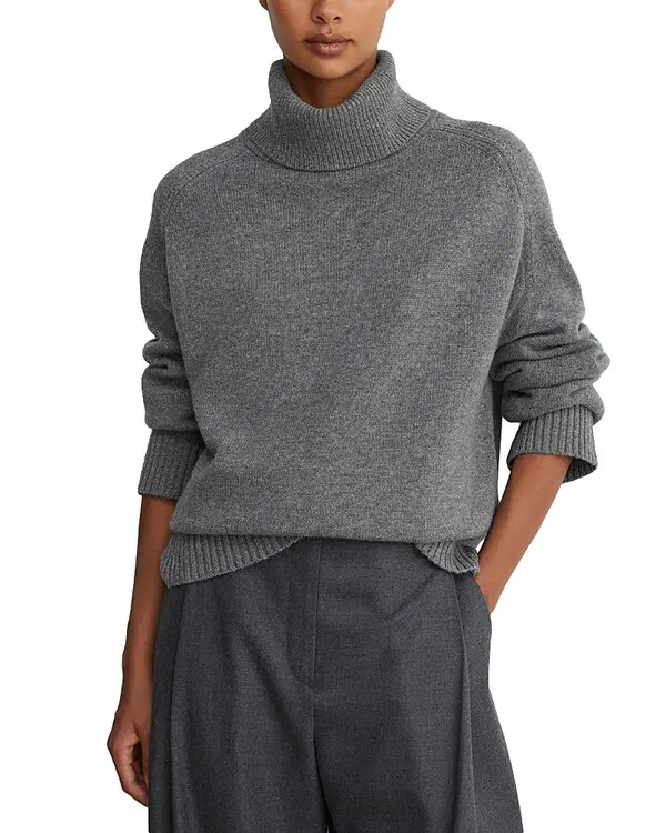 REISS Harriet Wool & Cashmere Turtleneck Sweater