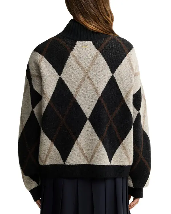 Barbour Marlow Argyle Turtleneck Sweater