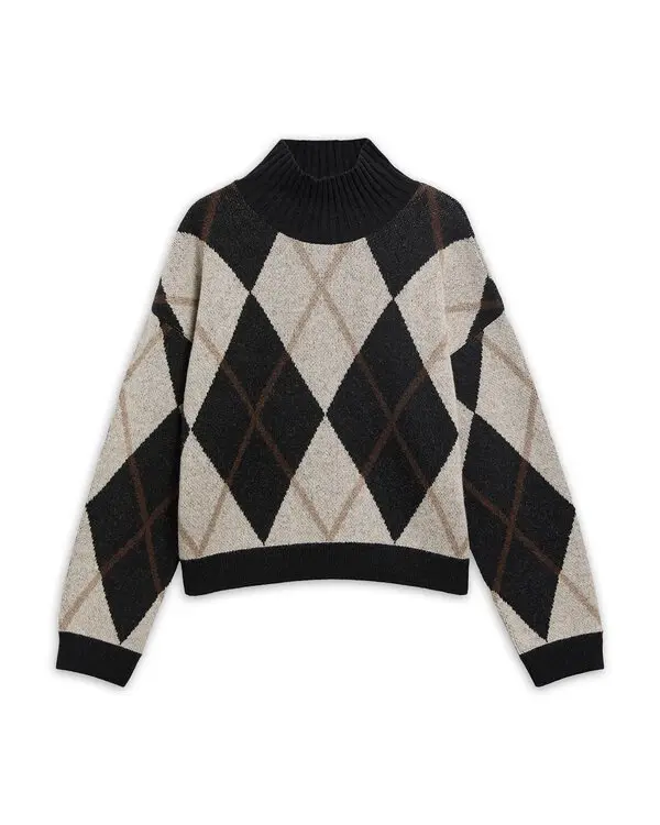 Barbour Marlow Argyle Turtleneck Sweater