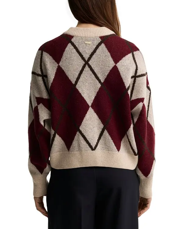 Barbour Harleigh Argyle V Neck Cardigan