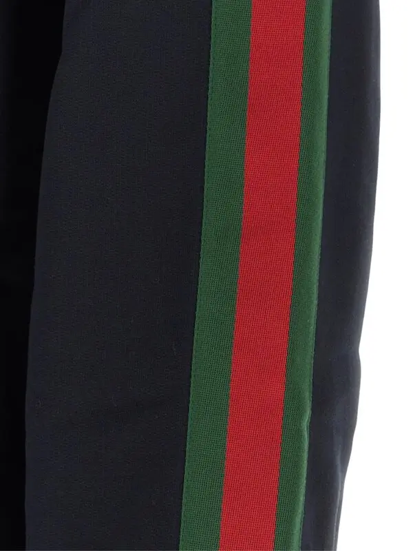 Gucci Web Detail Cotton And Silk Hoodie
