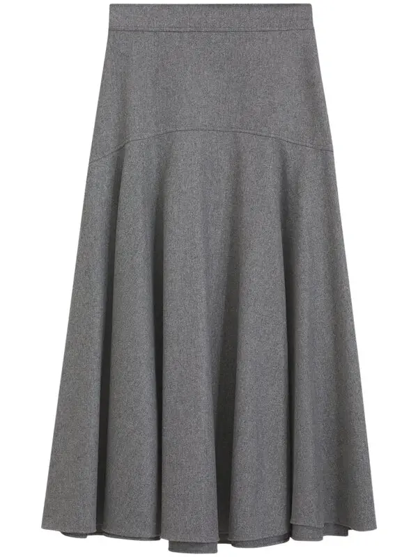BOSS A-line Skirt In Melange Flannel
