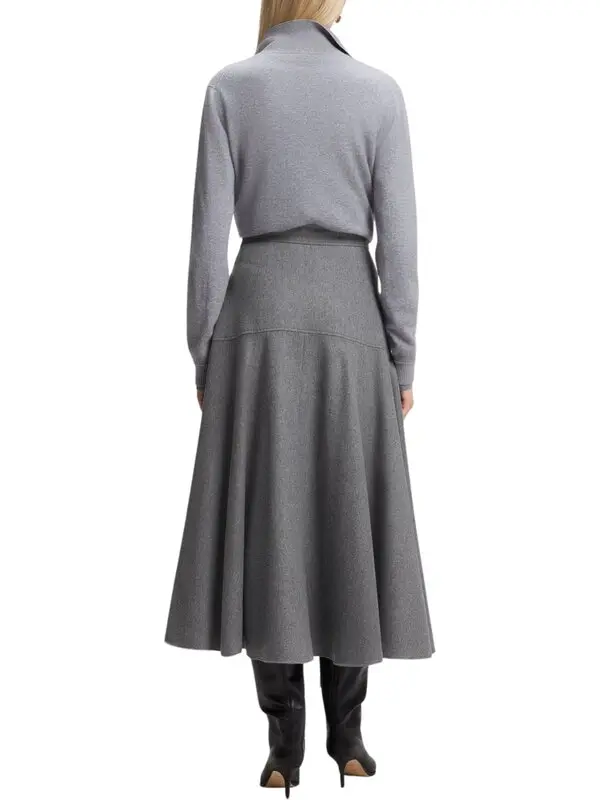 BOSS A-line Skirt In Melange Flannel