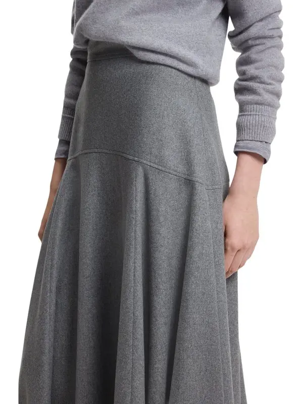 BOSS A-line Skirt In Melange Flannel