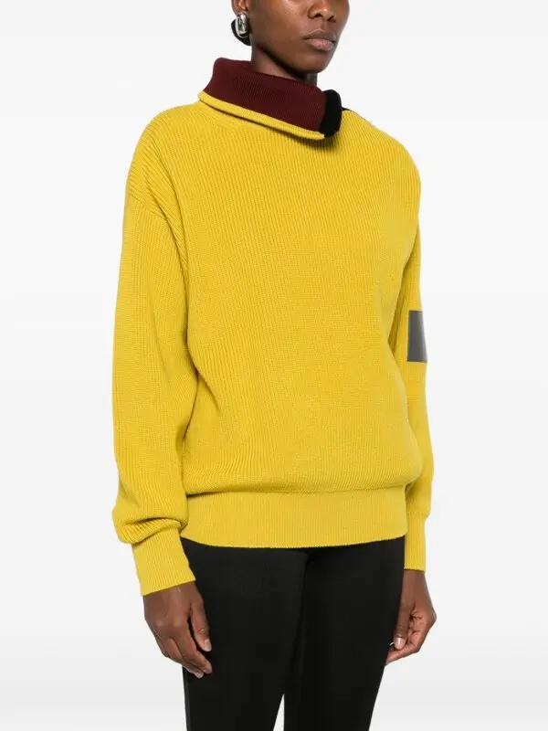 Loewe Wool Zipped Sweater - Yellow