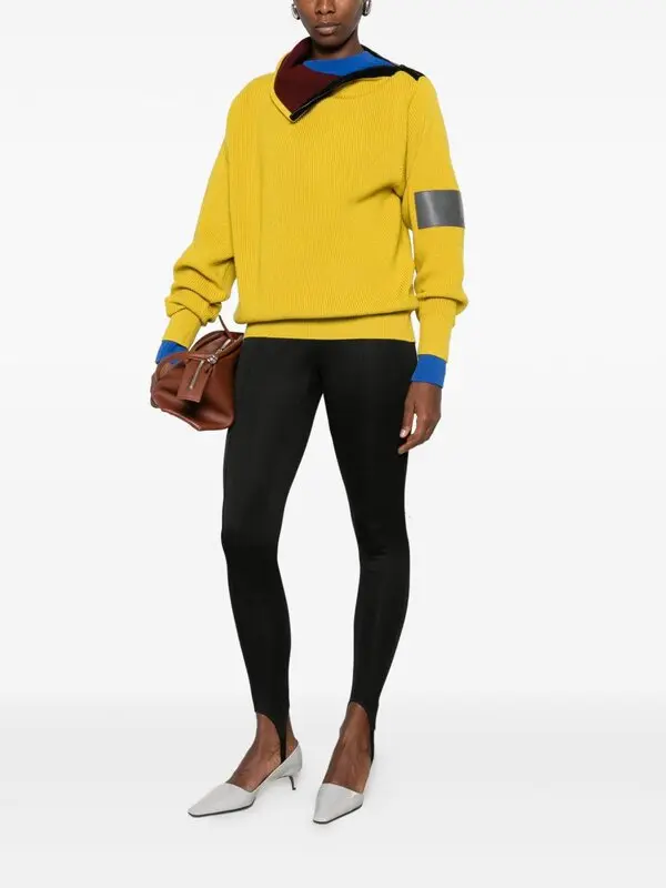 Loewe Wool Zipped Sweater - Yellow