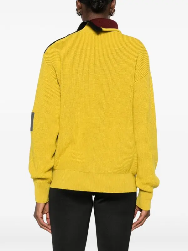 Loewe Wool Zipped Sweater - Yellow