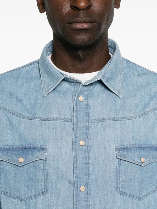 EMPORIO ARMANI Denim Cotton Shirt