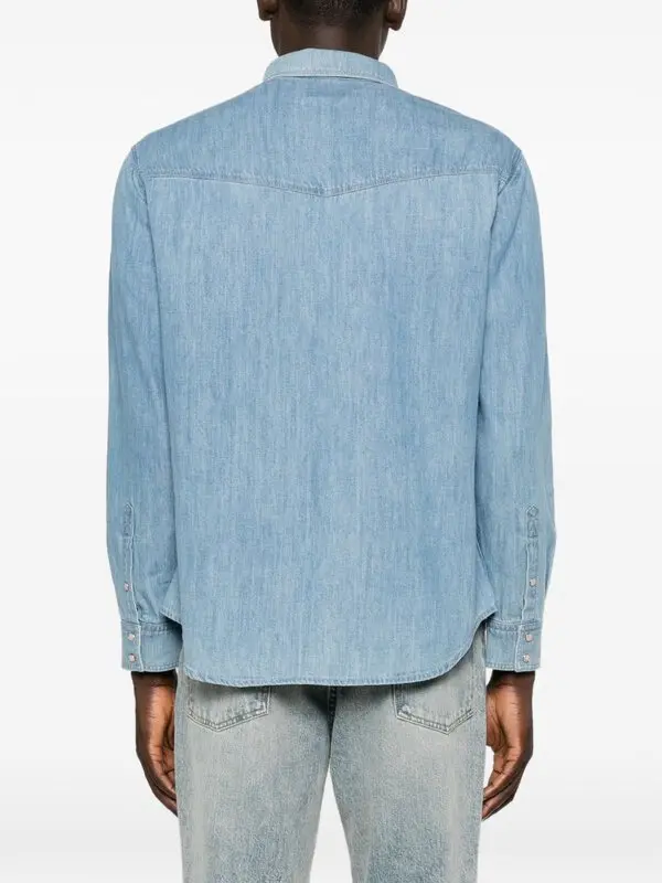 EMPORIO ARMANI Denim Cotton Shirt