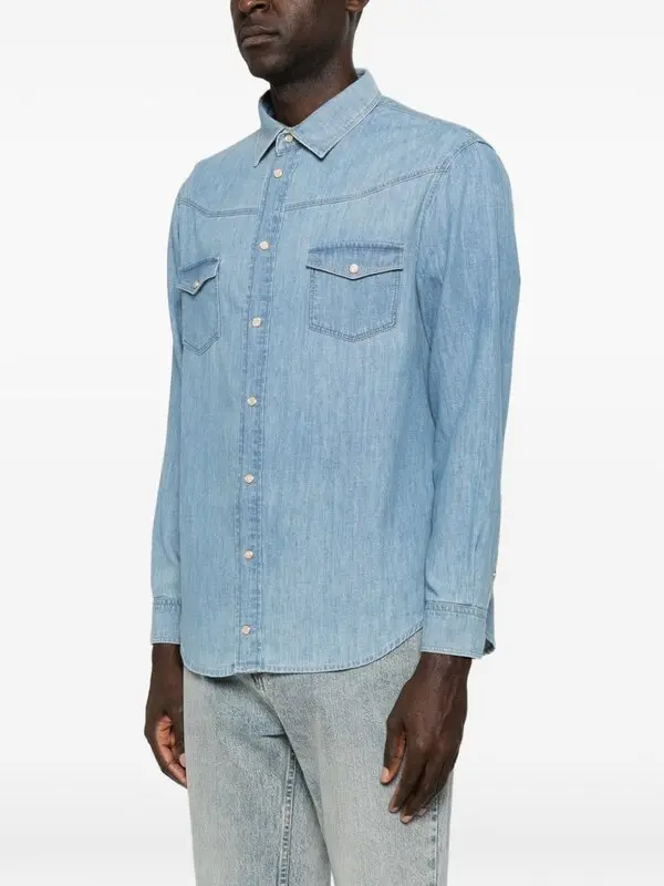 EMPORIO ARMANI Denim Cotton Shirt