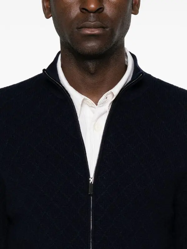 EMPORIO ARMANI Wool Zipped Cardigan