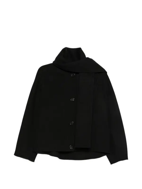 Max Mara Wool Short Coat - Black