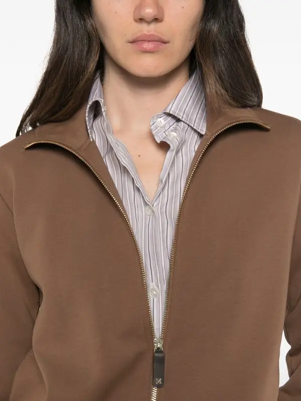 S MAX MARA Cotton Zipped Sweatshirt By