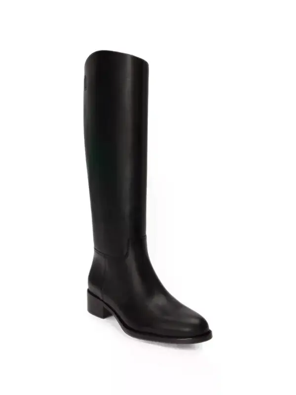Ralph Lauren Logo-embossed Leather Boots