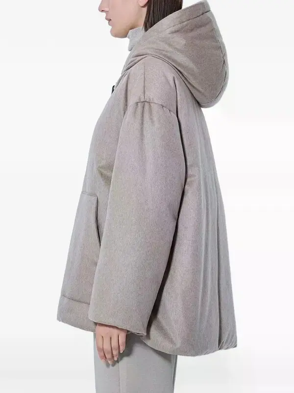 Max Mara Hooded Cashmere Puffer Jacket