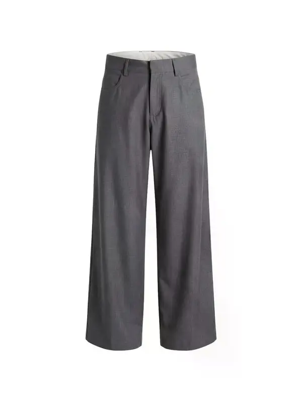MOOD Wide-leg Pressed-crease Trousers