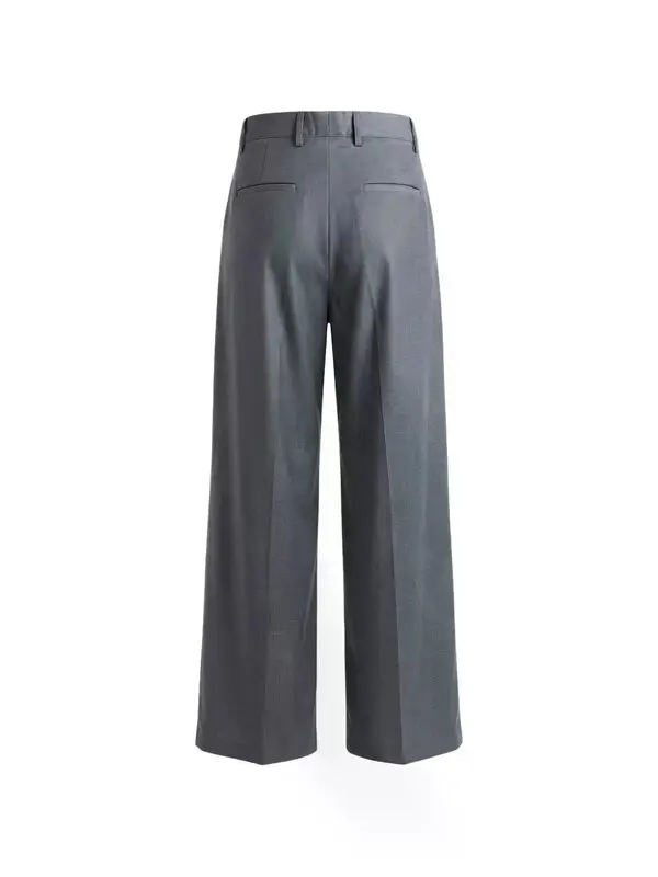 MOOD Wide-leg Pressed-crease Trousers