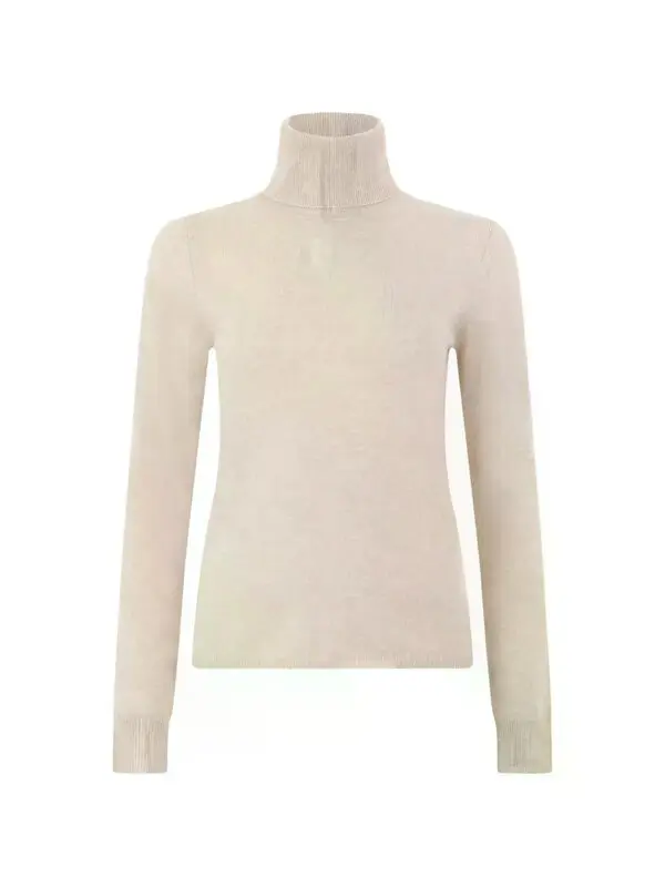 Max Mara Turtleneck Knit Sweater - Neutrals