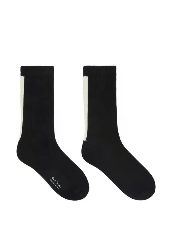 Paul Smith And White 'racer Stripe' Socks