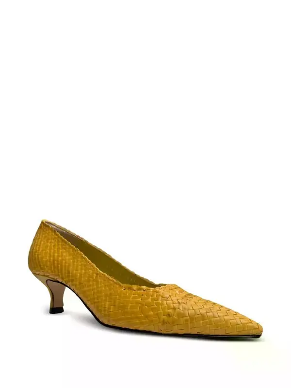 LA-ROSE Carol Woven Heeled Pumps