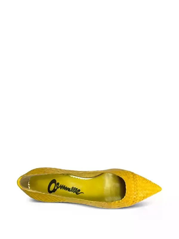 LA-ROSE Carol Woven Heeled Pumps