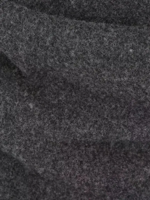 PILLINGS Midi-draped Wool Skirt