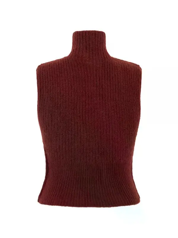 Max Mara Slim-fitting Mohair Jumper Brown Bordeaux - Red